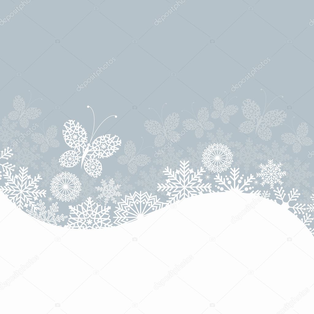 Butterfly and snowflake Stock Vector Image by ©rodicabruma #14962819
