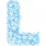 Christmas font - alphabet letter L — Stock Photo © silverkblack #1377633