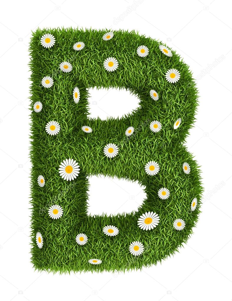 Natural grass letter B — Stock Photo © iunewind #27793517