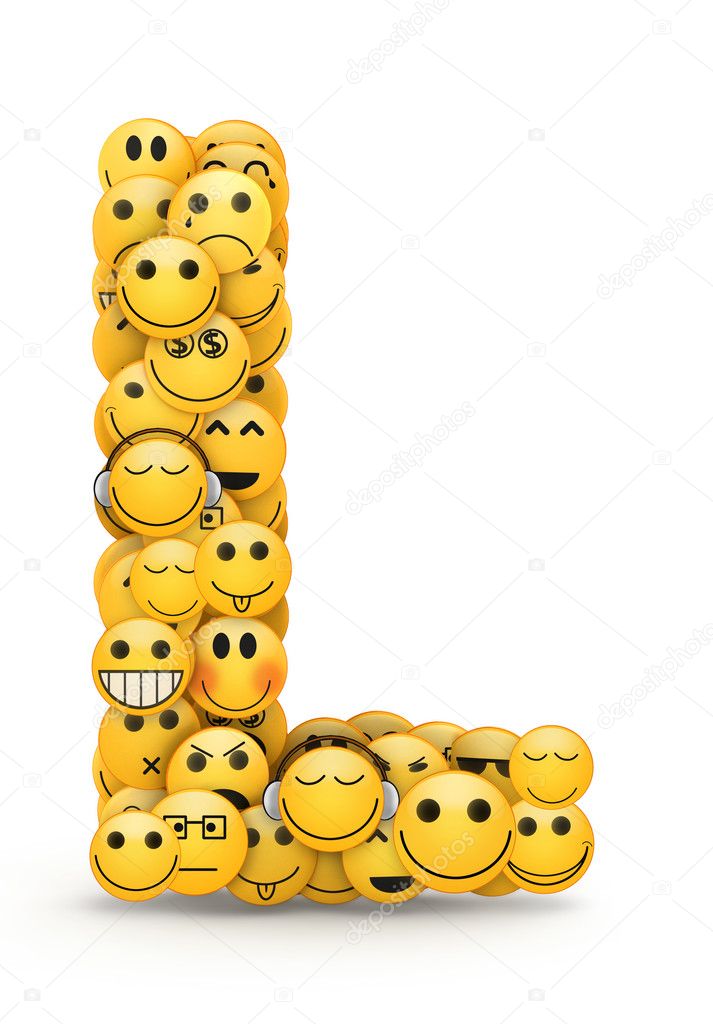Emoticons letter L — Stock Photo © iunewind #29994335