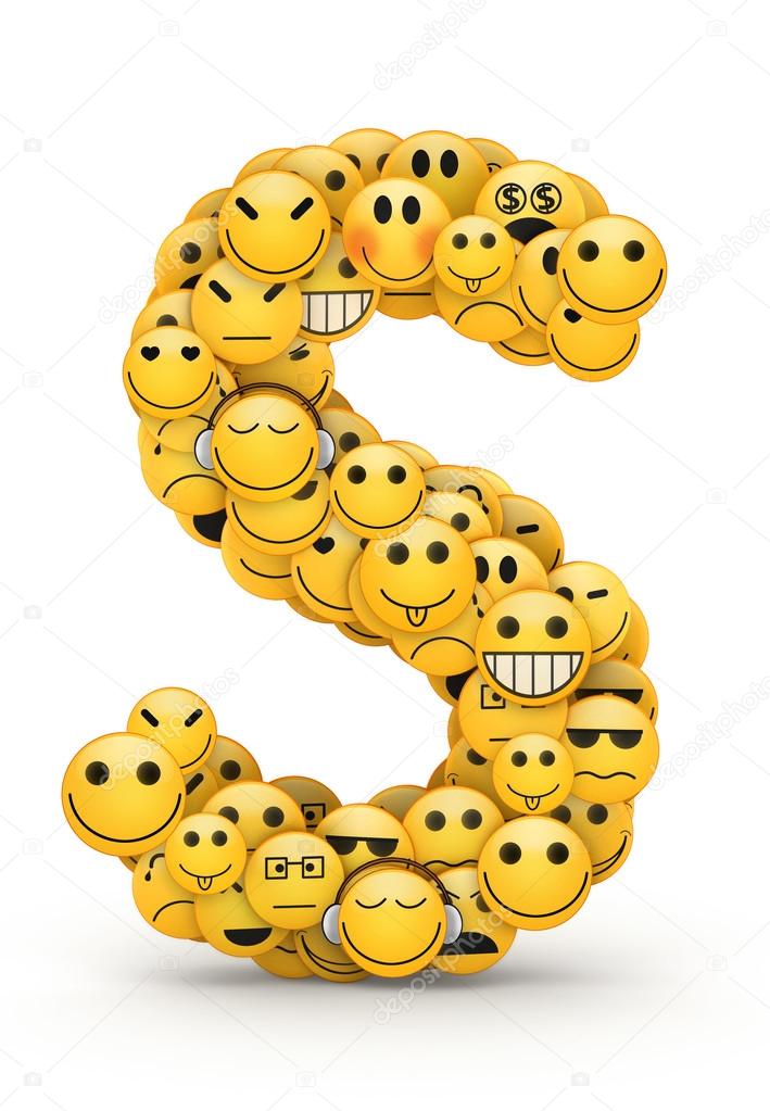 Emoticons letter S Stock Photo by ©iunewind 29994469