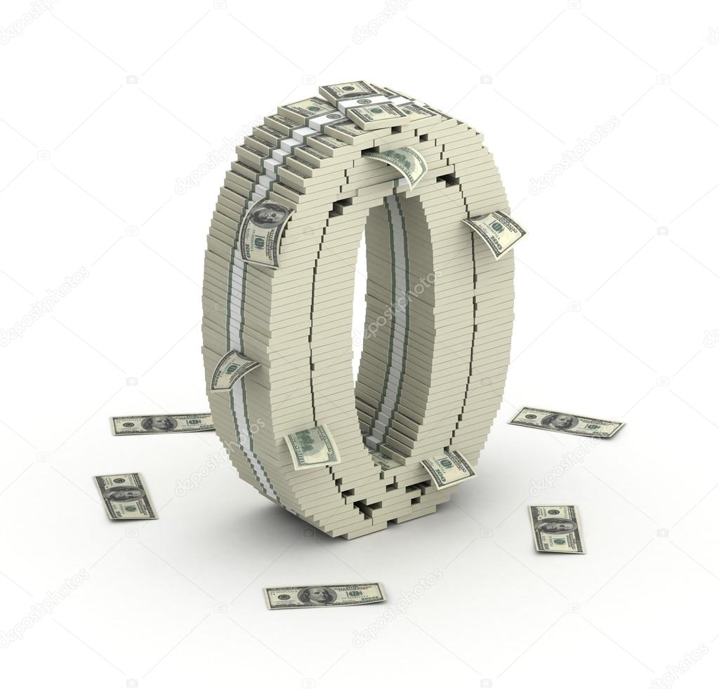Number 0, font from dollars paks isometry Stock Photo by ©iunewind 33225435