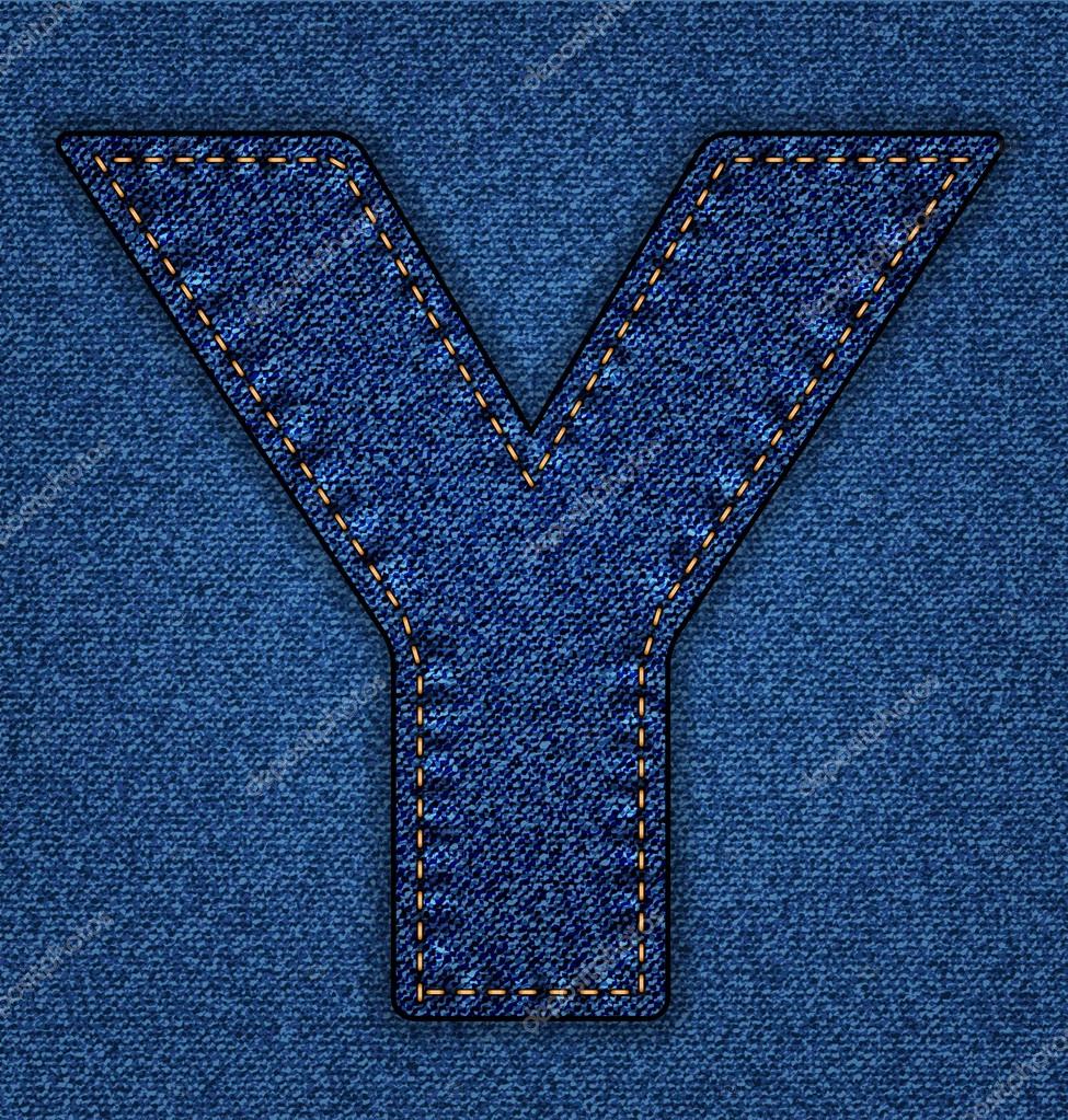 Jeans letra del alfabeto Y Vector de stock por ©iunewind 36527527