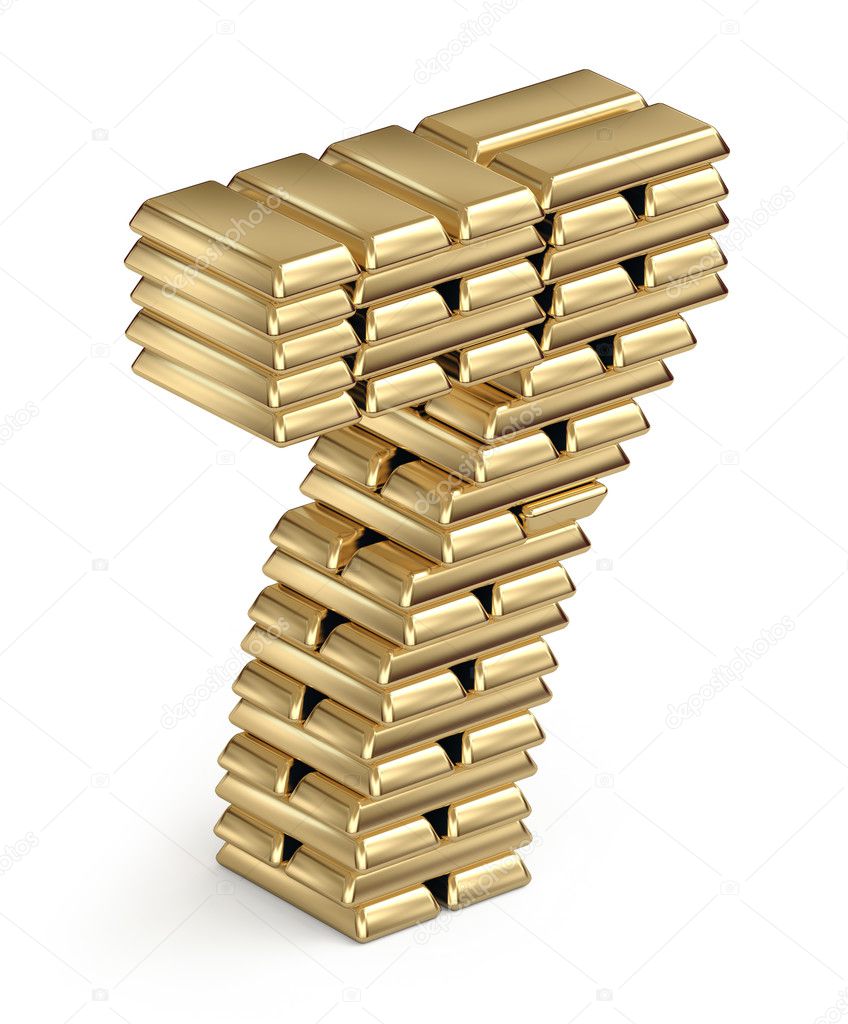Number 7 from gold bars Stock Photo by ©iunewind 38522135