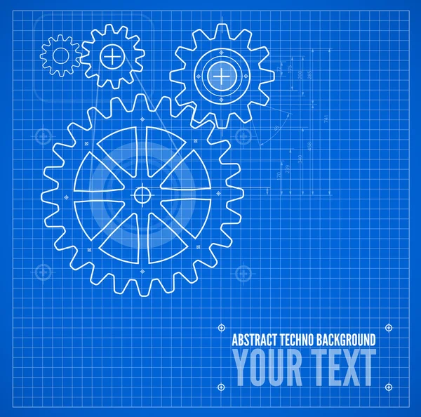Gear blueprint abstract design Stock Vector Image by ©Noiro #14879273