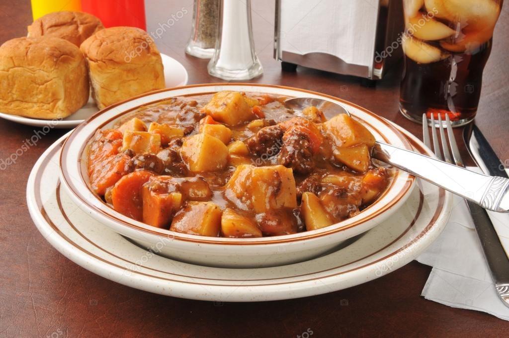 Bowl of beef stew — Stock Photo © MSPhotographic #26190539
