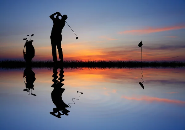Golf sunset Stock Photos, Royalty Free Golf sunset Images | Depositphotos
