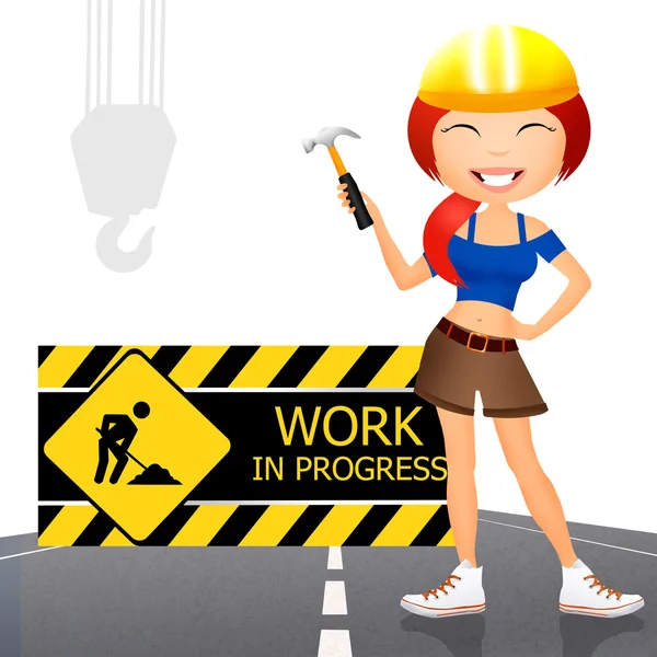Cartoon road workers. — Stock Photo © sarah5 #8077535