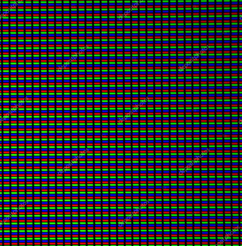 Matrix modern touch display, extreme closeup. Macro Stock Photo by ...