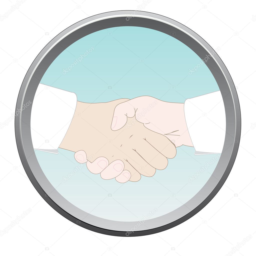 Handshake sign. Vector Stock Vector by ©assistant 22077465