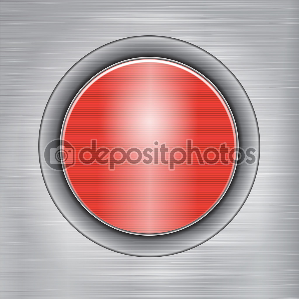 Red button on a metal background Stock Vector Image by ©assistant #47875549