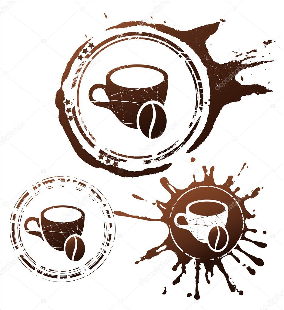 Coffee design elements. vector illustration Stock Vector by ©Red_Spruce ...