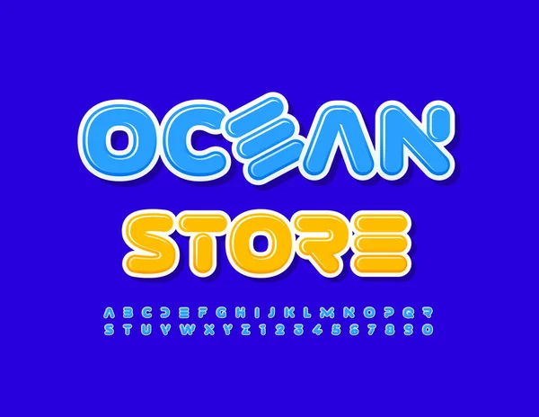 Ocean font imágenes de stock de arte vectorial | Depositphotos