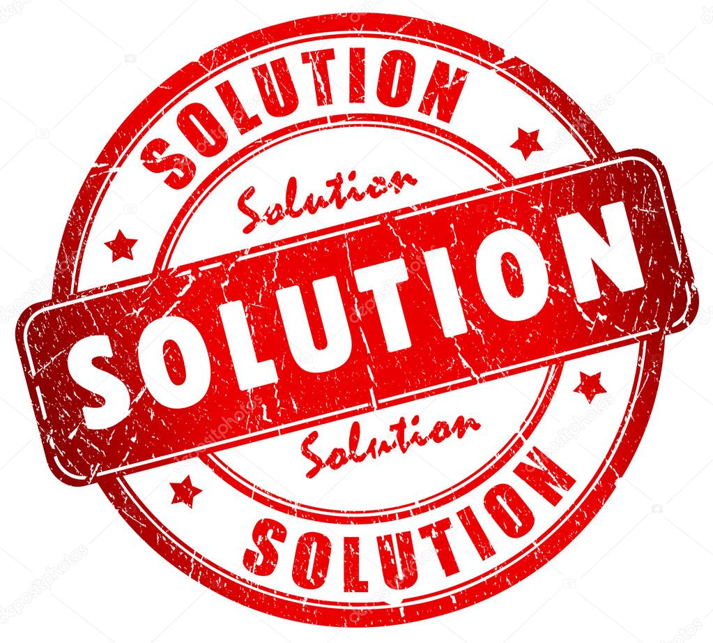 Solution stamp — Stock Photo © Arcady #13391488