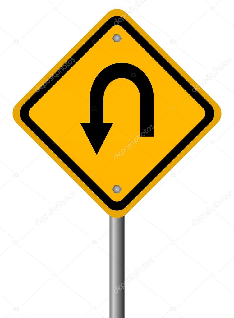Turn back road sign Stock Vector by ©Arcady 13428758