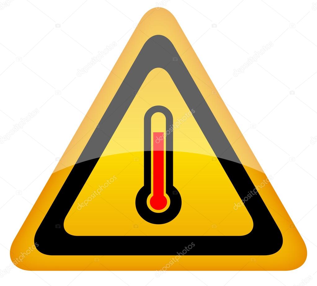 High temperature vector warning sign — Stock Vector © Arcady #13428783 High temperature vector warning sign — Stock Vector © Arcady #13428783
