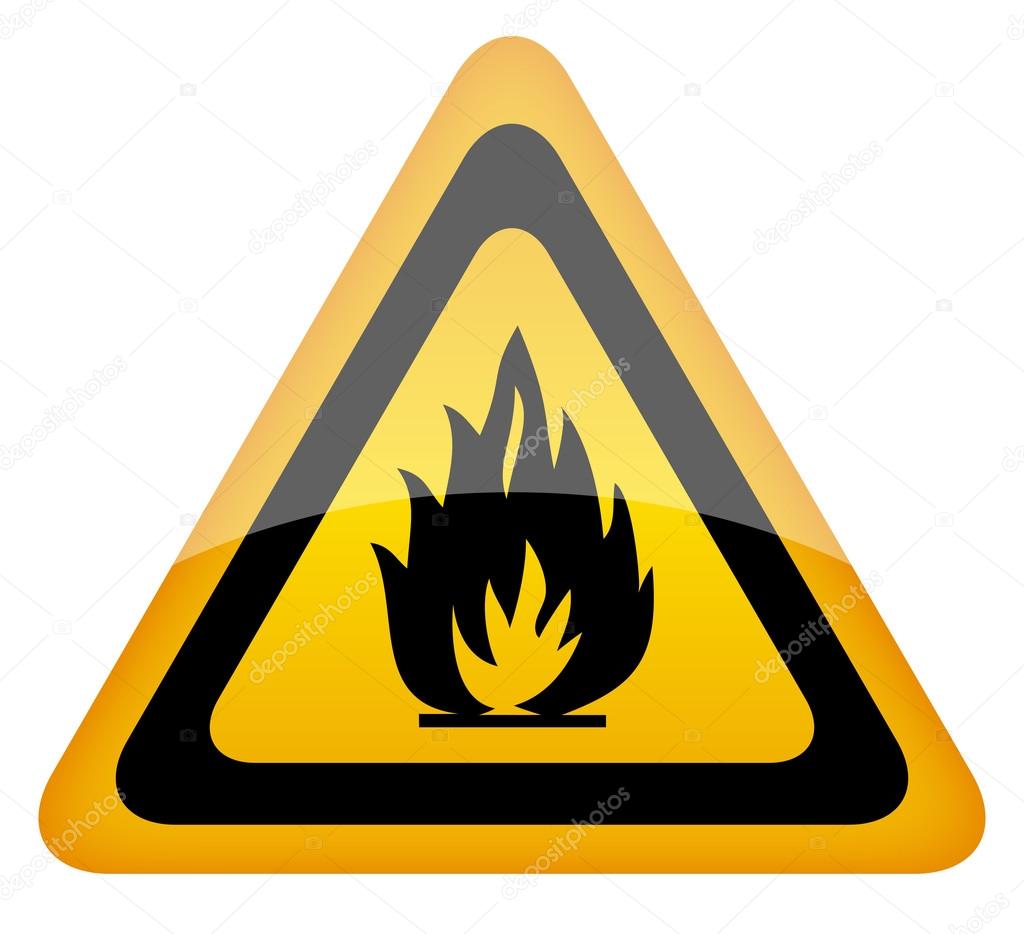 Vector fire warning sign Stock Vector Image by ©Arcady #13653011