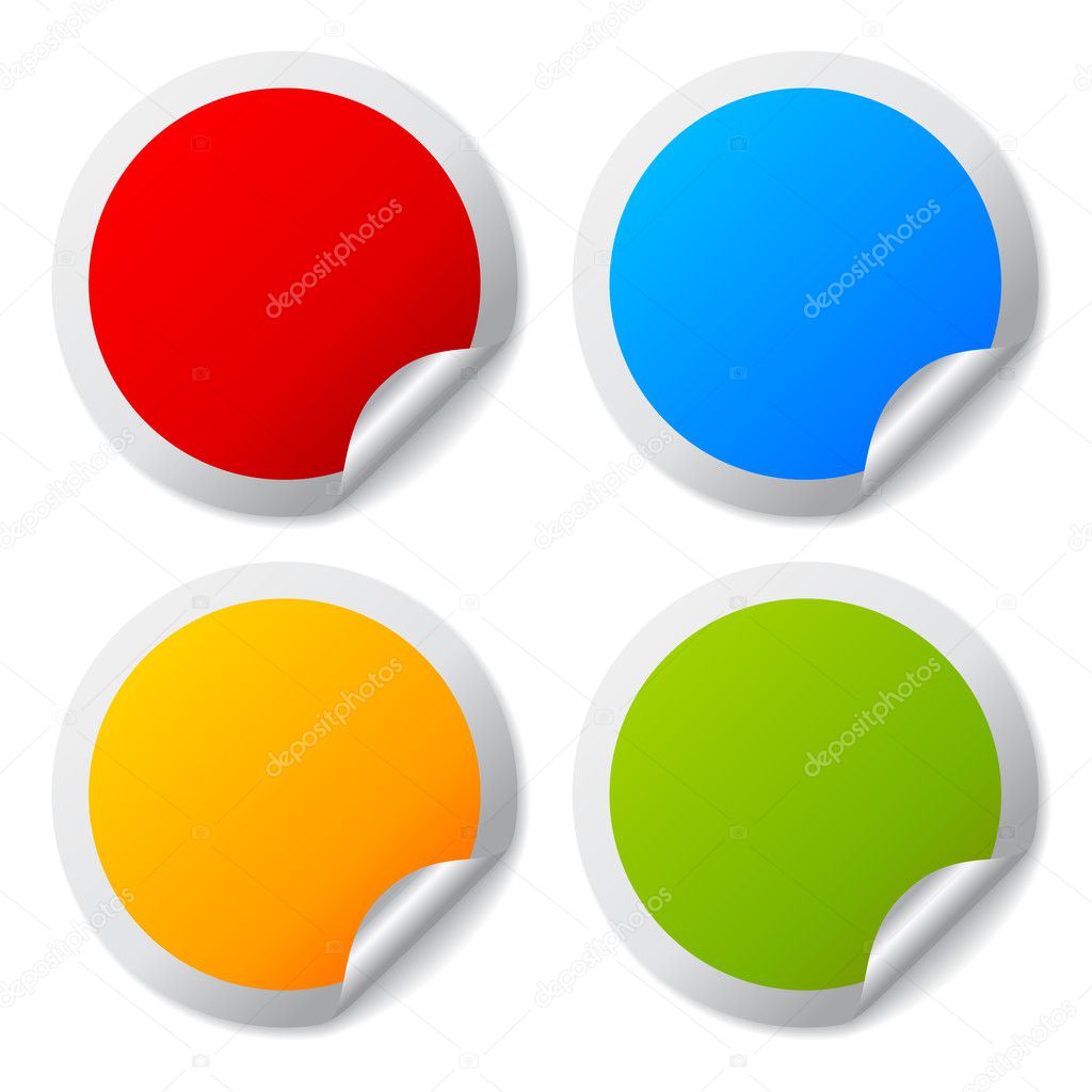 Blank vector stickers Stock Vector Image by ©Arcady #19696385