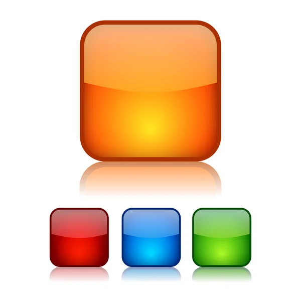 Vector glass square buttons Stock Vector Image by ©Arcady #13652991