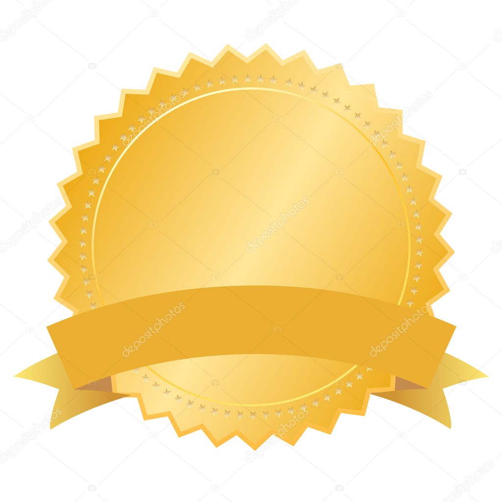 Vector blank gold seal Stock Vector by ©Arcady 39748903 Vector blank gold seal Stock Vector by ©Arcady 39748903