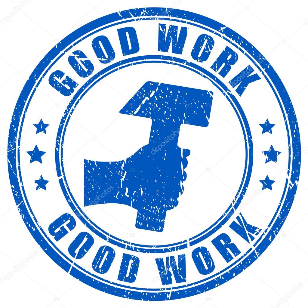 Good work stamp Stock Vector Image by ©Arcady #48336653