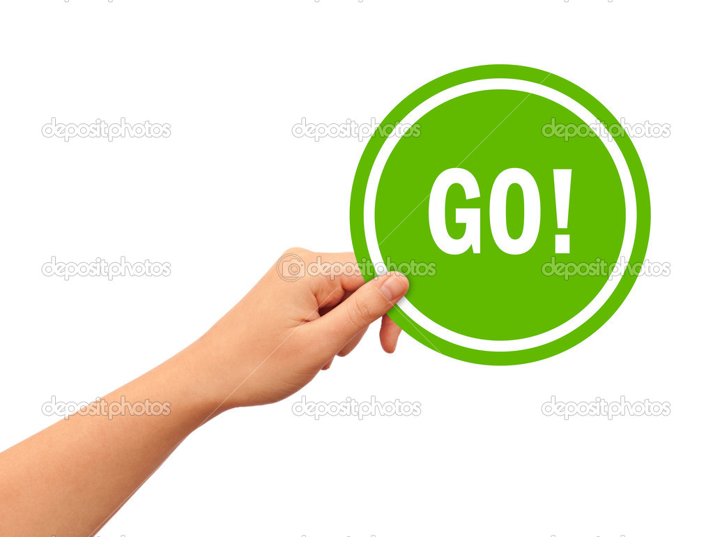 Go illustrated sign — Stock Photo © Arcady #51045521