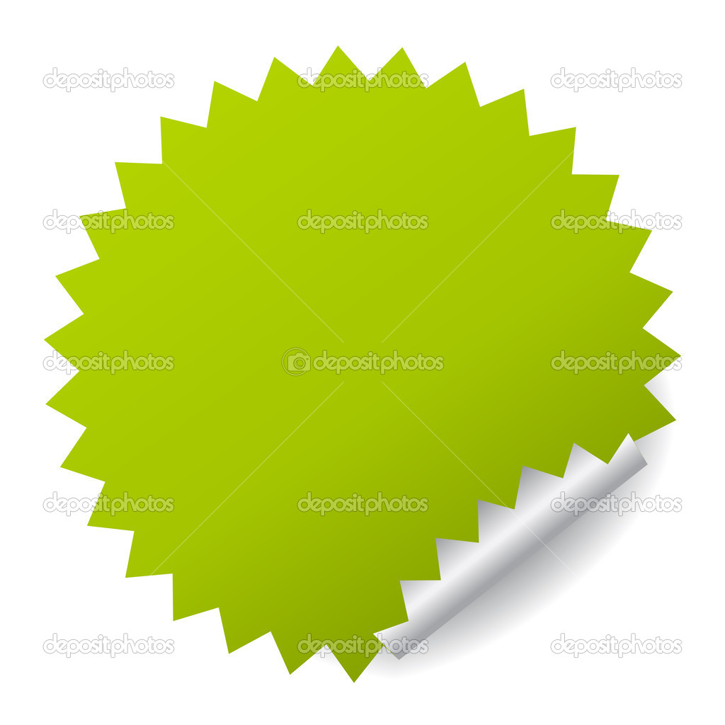 Green vector sticker Stock Vector Image by ©Arcady #51504551