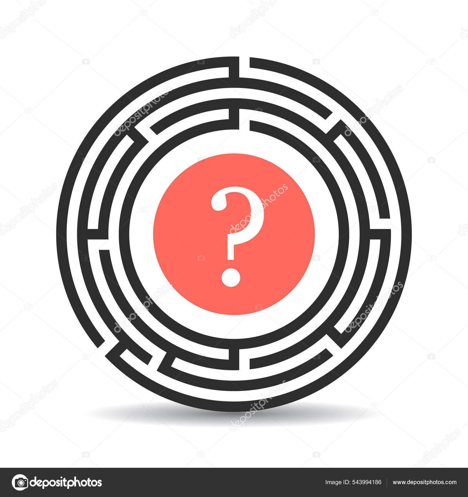 Puzzlement Concept Vector Icon Stock Vector Image by ©Arcady #543994186