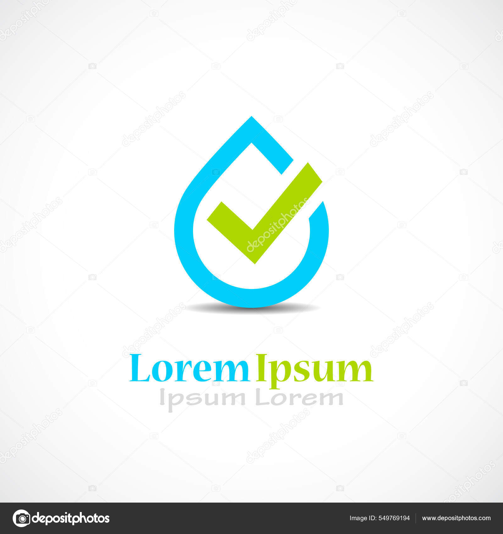 Water Quality Vector Mark Stock Vector Image by ©Arcady #549769194