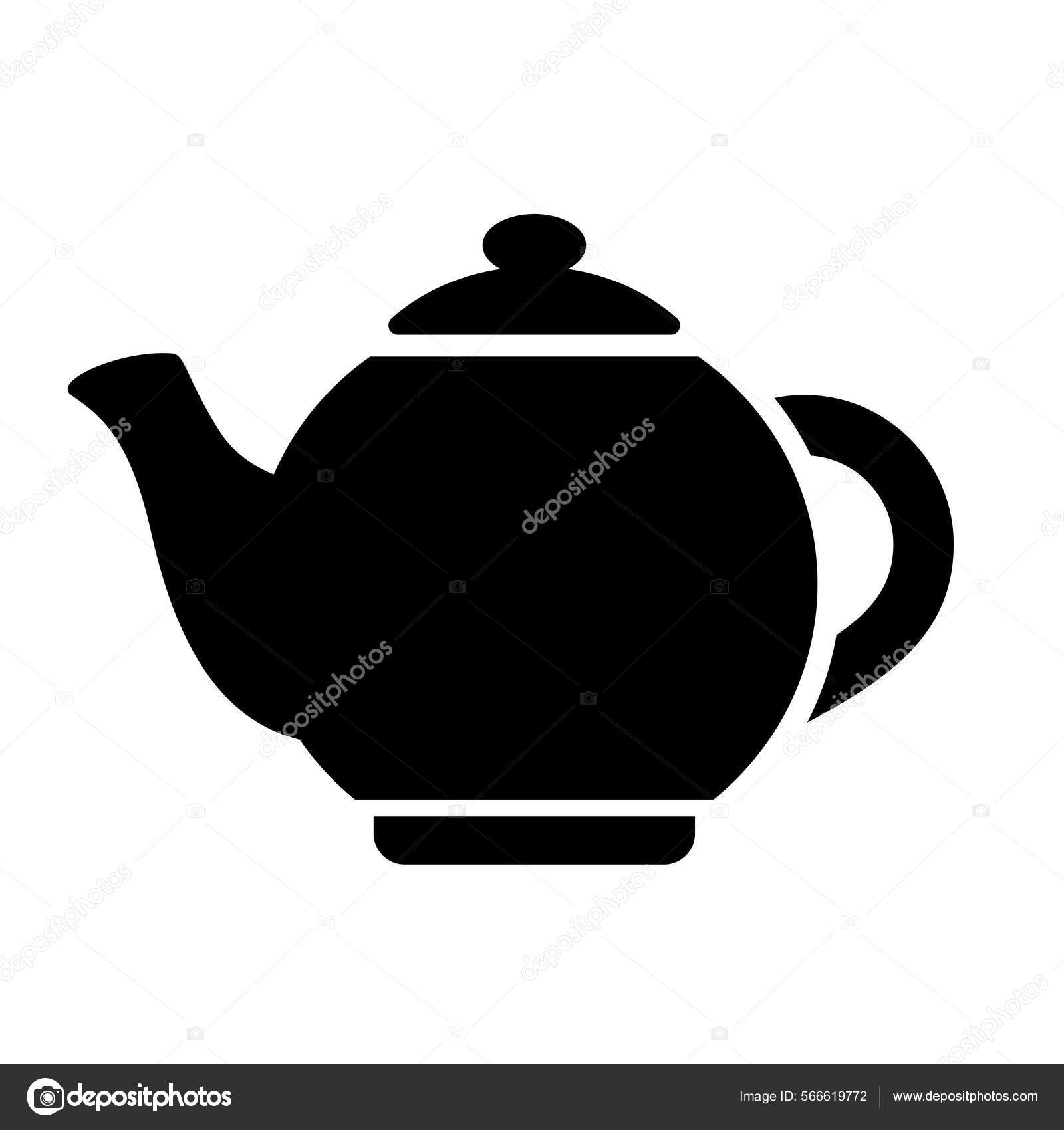 Tetera Silueta Vector Icono Vector de stock por ©Arcady 566619772