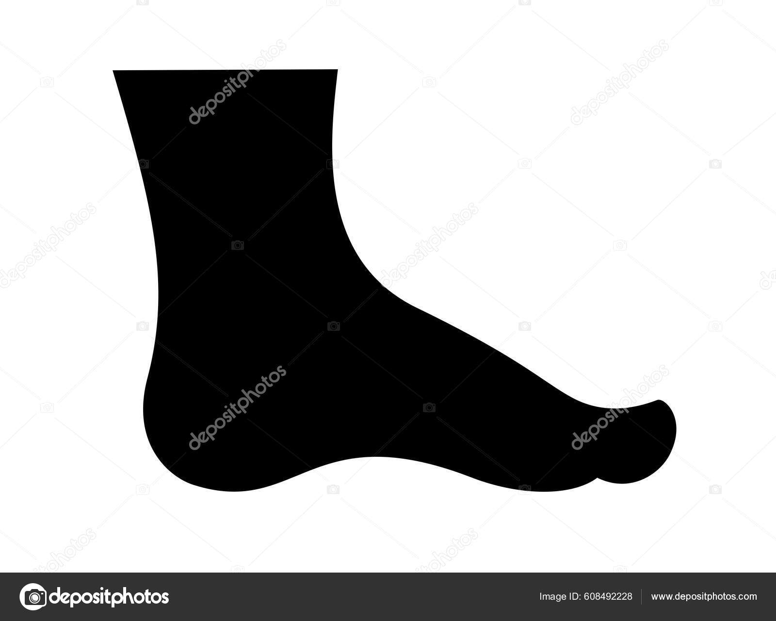 Silueta Vector Pie Humano Vector de stock por ©Arcady 608492228