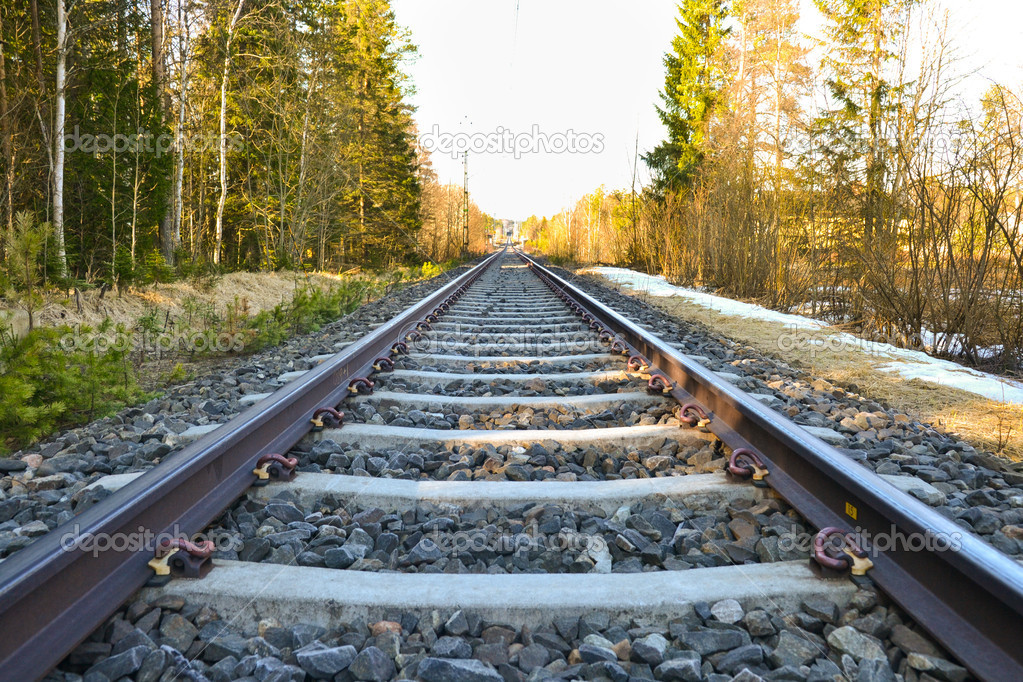 Straight Train Track