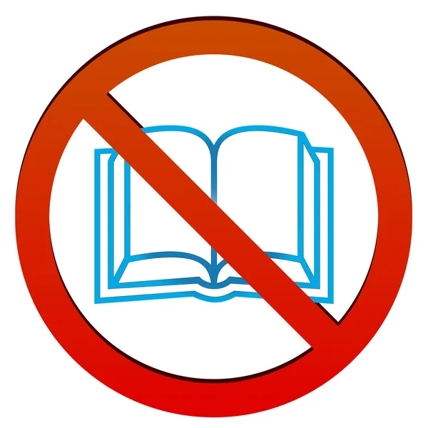 No Read A Book Sign,Vector Illustration, Isolate On White Background ...