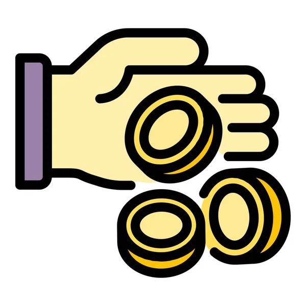 100,000 Tangan dengan koin Vector Images | Depositphotos