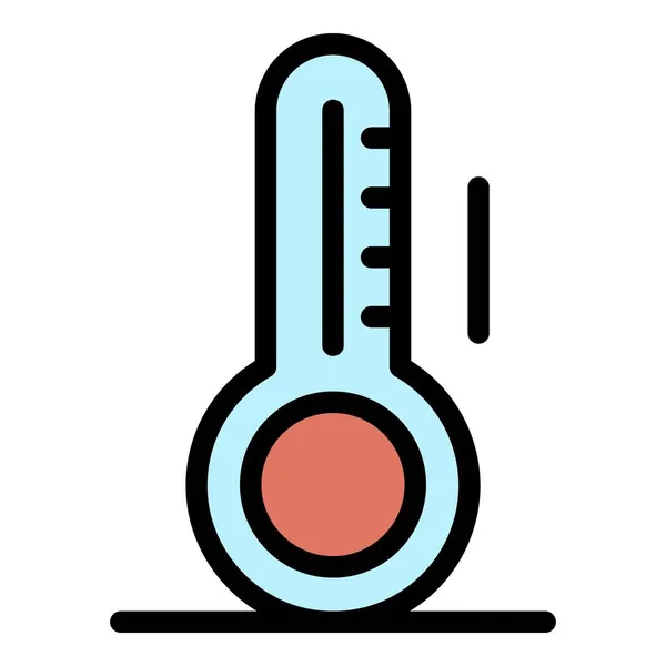 Measure body temperature icon color outline vector Stock Vector by ...