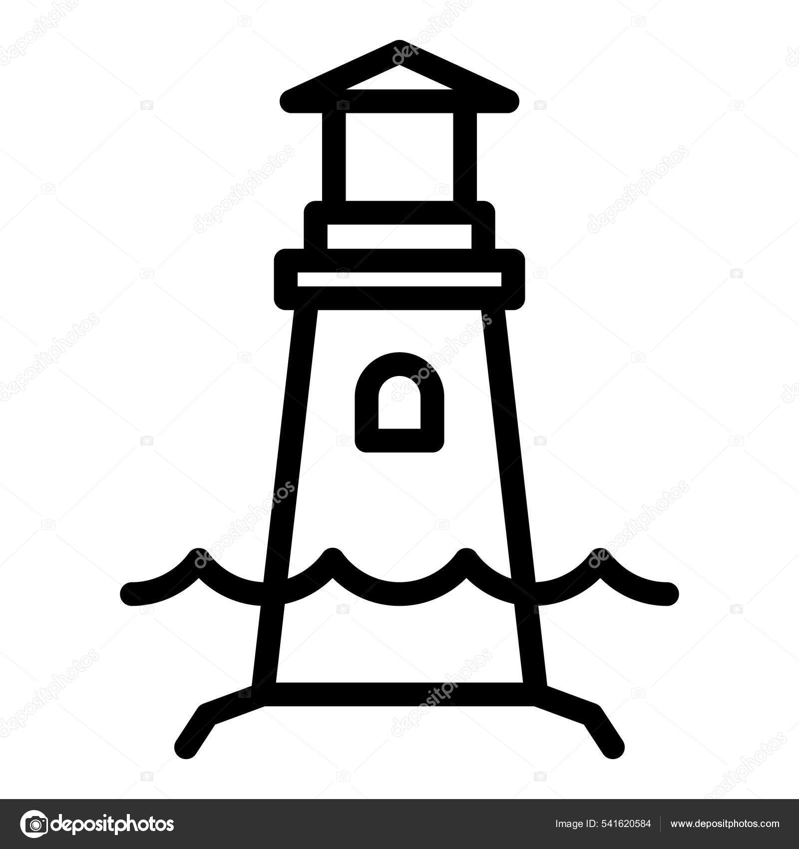 Lighthouse Outlines Clipart