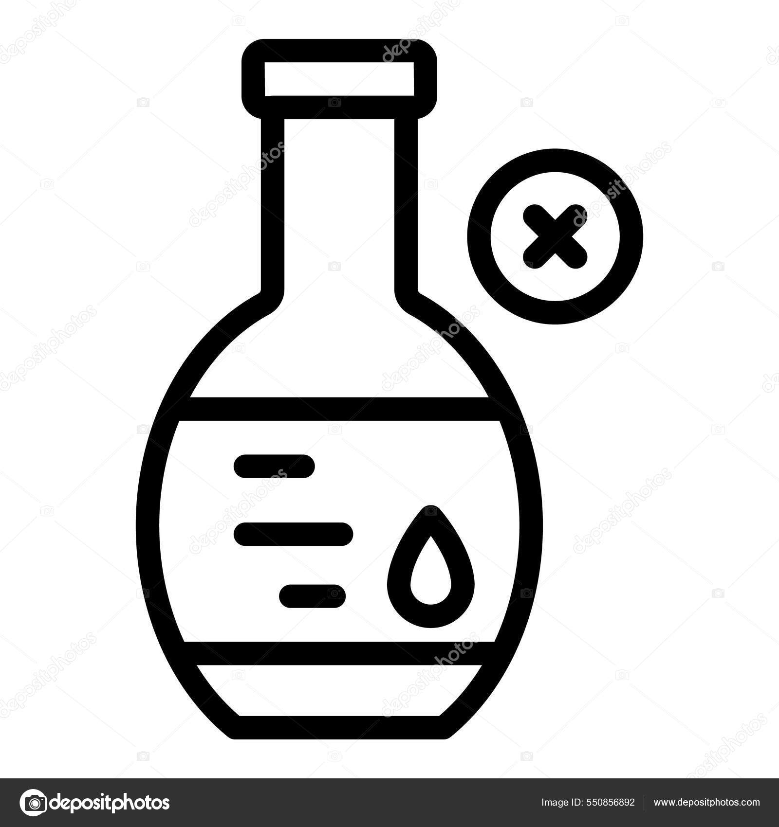 Side Arm Conical Flask Clipart