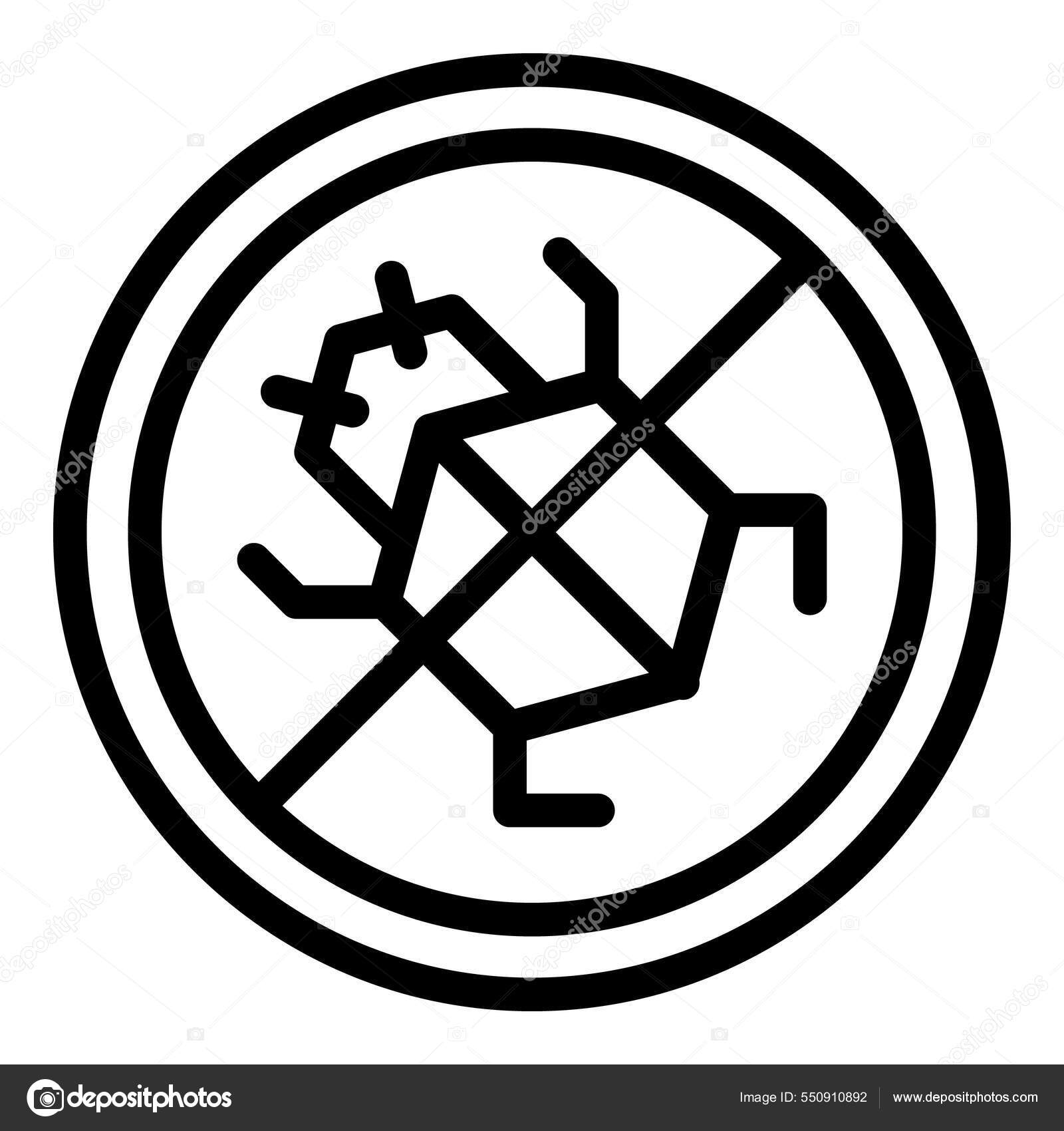 Bug login icon outline vector. Safety firewall Stock Vector by ...