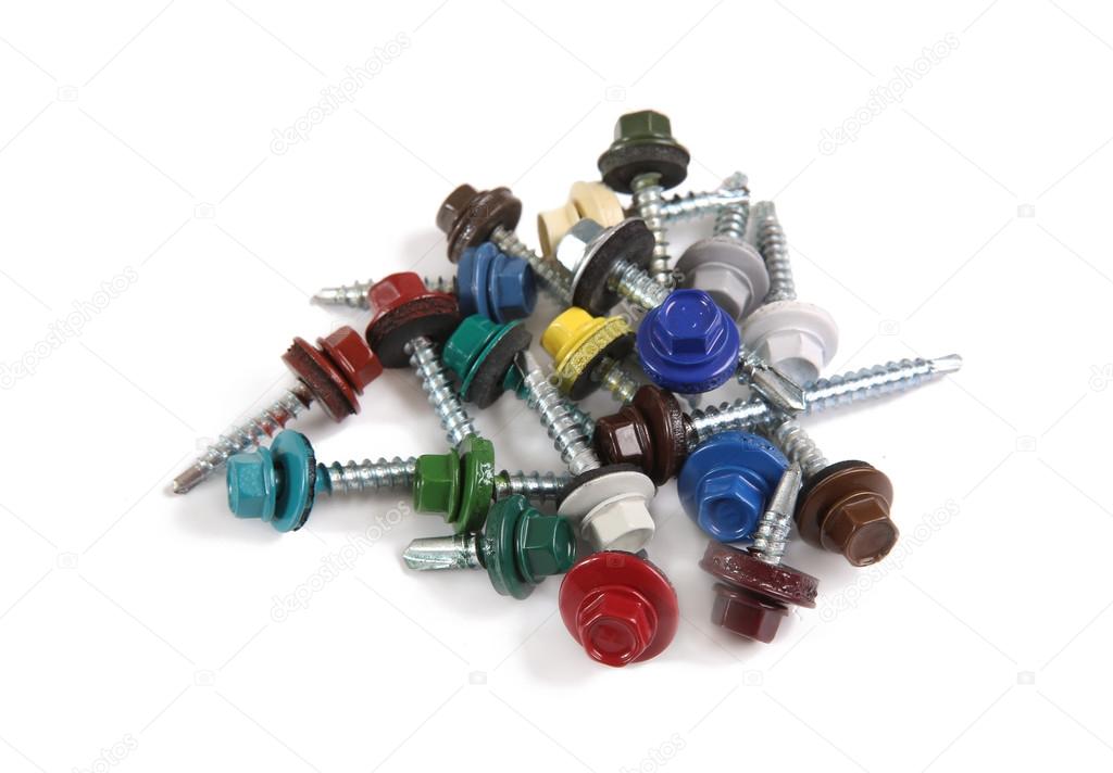 Multi-color self-tapping screws Stock Photo by ©Apriori 49031287