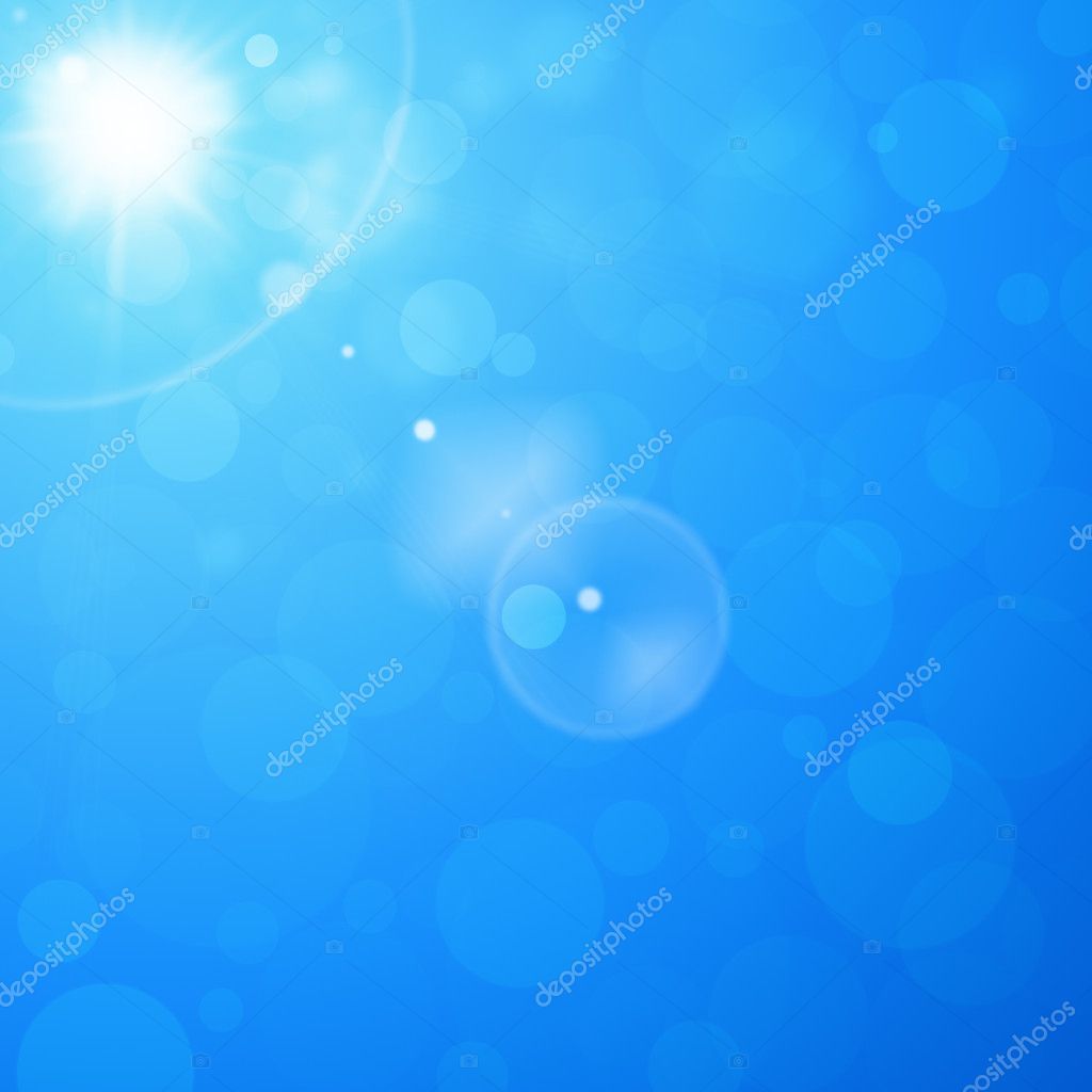 Sunny Blue Background Stock Photo by ©alexaldo 40284589