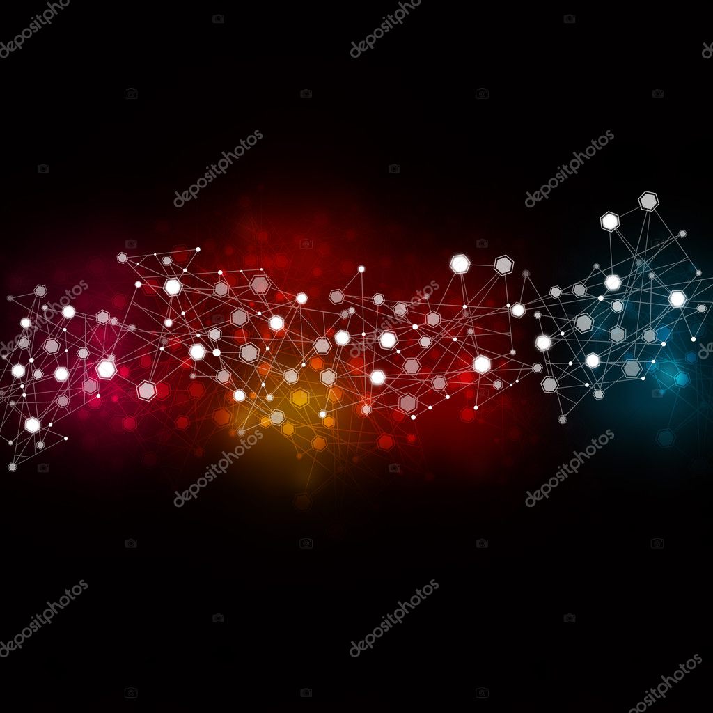 Multicolor Network Background — Stock Photo © alexaldo #41792925
