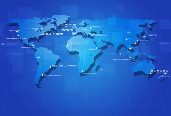 Aviation Map - Stock Image - Everypixel