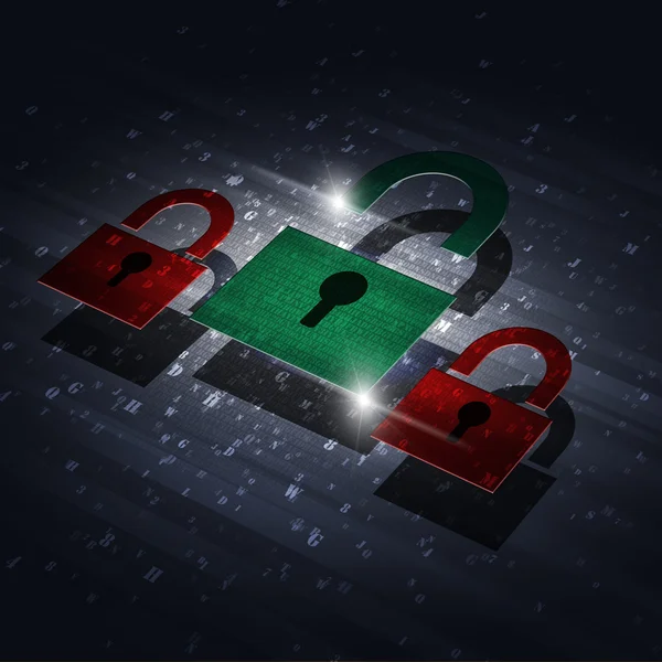 Security Digital Lock - Stock Image - Everypixel