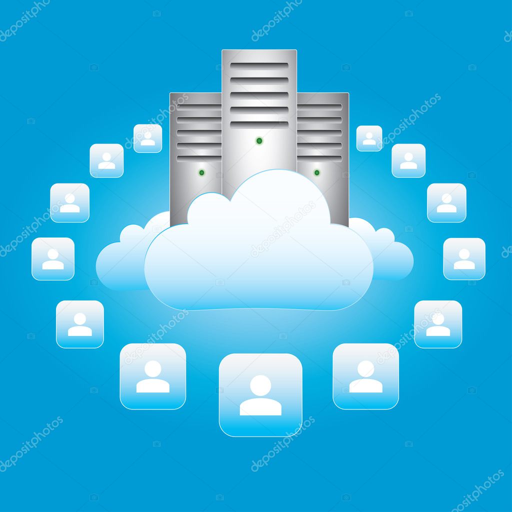 Cloud Networking Stock Vector Image by ©rafalstachura #40771361