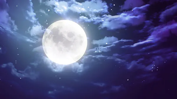 Halloween moon and dark sky — Stock Photo © realcg #27826303