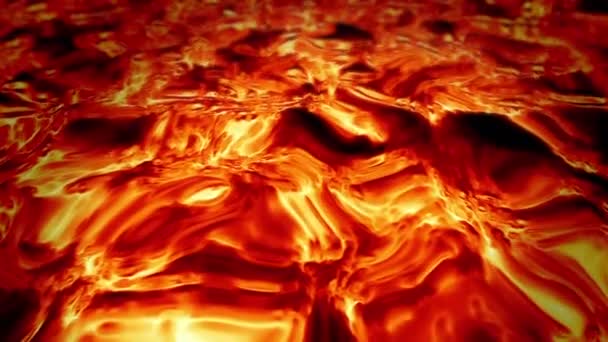 The lava flowing animation close up — Stock Video © realcg #40733181