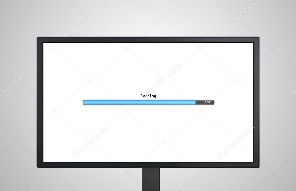Desktop Monitor display loading Stock Photo by ©realcg 49608355