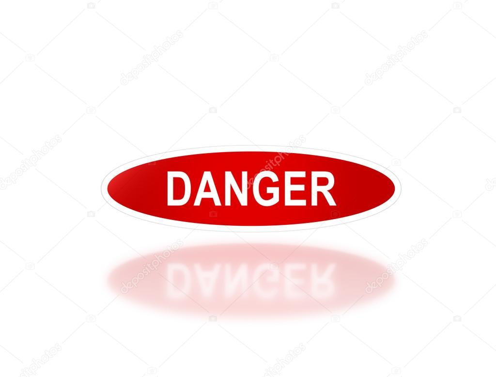 Oval signage of danger — Stock Photo © realcg #49794433