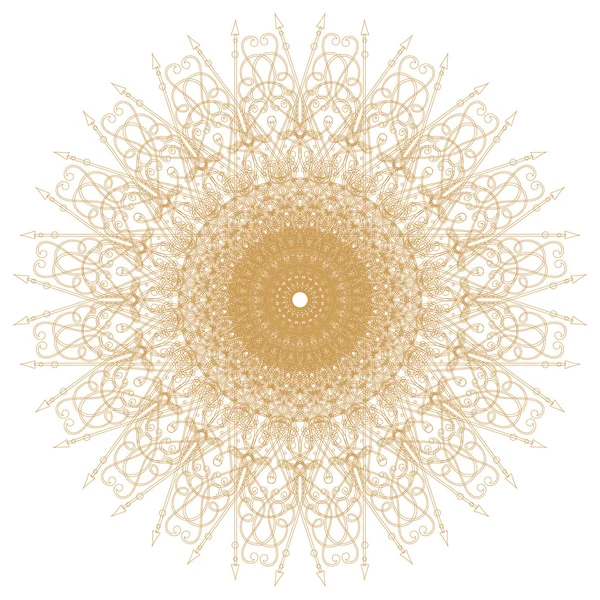 Decorative gold patterns on white - Stock Image - Everypixel