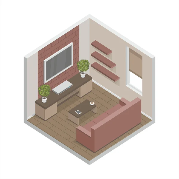 Lounge room plan Vector Art Stock Images | Depositphotos